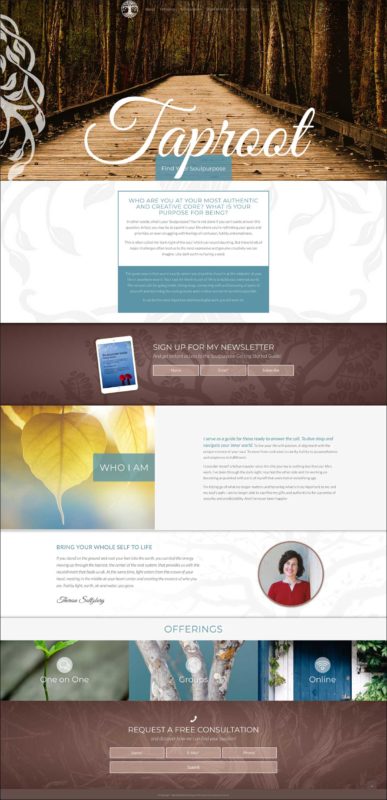Taproot: soulpurpose » website design by Goodman Creatives
