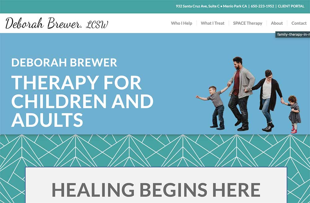 Therapist Website Design Portfolio — Deborah Brewer, LCSW