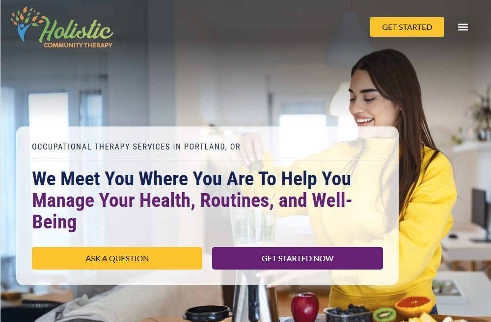 Holistic Community Therapy — Therapist Website Design Portfolio